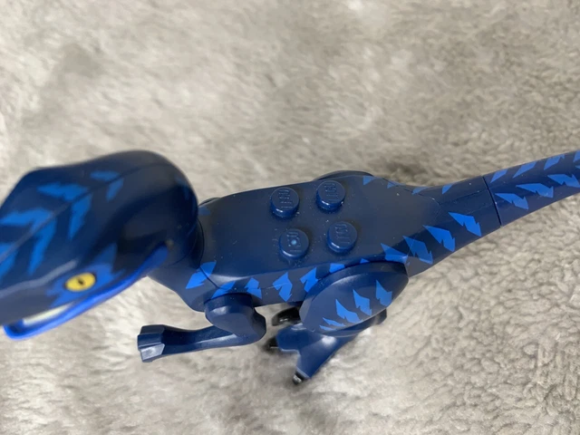 LEGO JURASSIC WORLD dark blue velociraptor raptor minifigure £14.99 ...