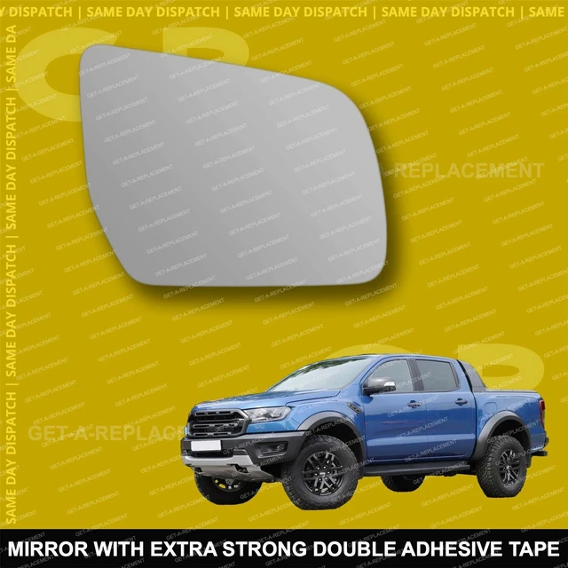 FOR FORD RANGER Raptor Wildtrak wing mirror glass 12-20 Right side ...