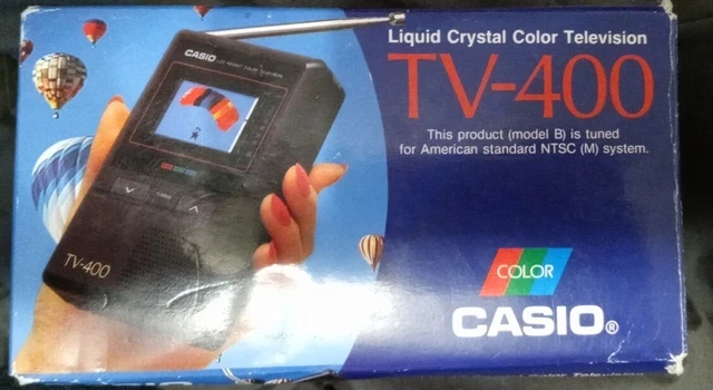 CASIO LCD POCKET Color Handheld Portable TV Television VHF UHF TV-400 ...