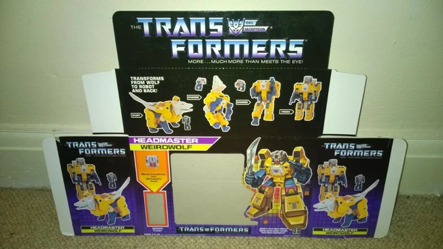 TRANSFORMERS WEIRDWOLF DECEPTICON Headmaster G1 Series (Box Only) £8.99 ...