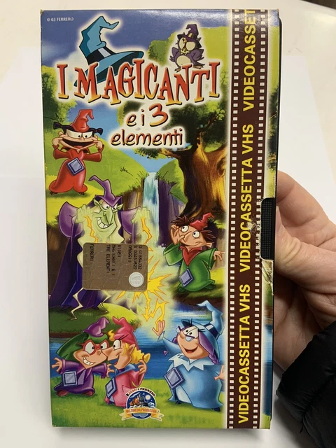 VHS I MAGICANTI e I 3 elementi Kinder Ferrero Videocassetta Vintage ...