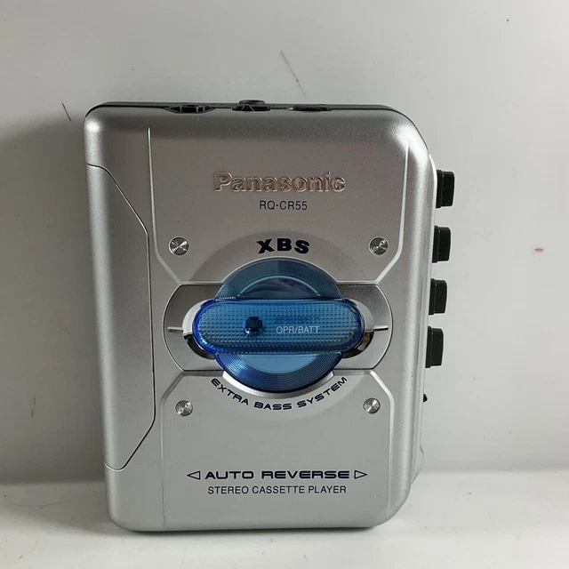PANASONIC RQ-CR55 XBS Auto Reverse Portable Cassette Player Walkman ...
