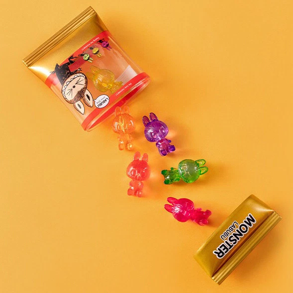 POP MART X HOW2WORK Labubu The Monsters Candy Gummy Candy Mini Figure ...