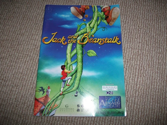 JACK AND THE Beanstalk panto theatre programme (Rula Lenska, Andy ...