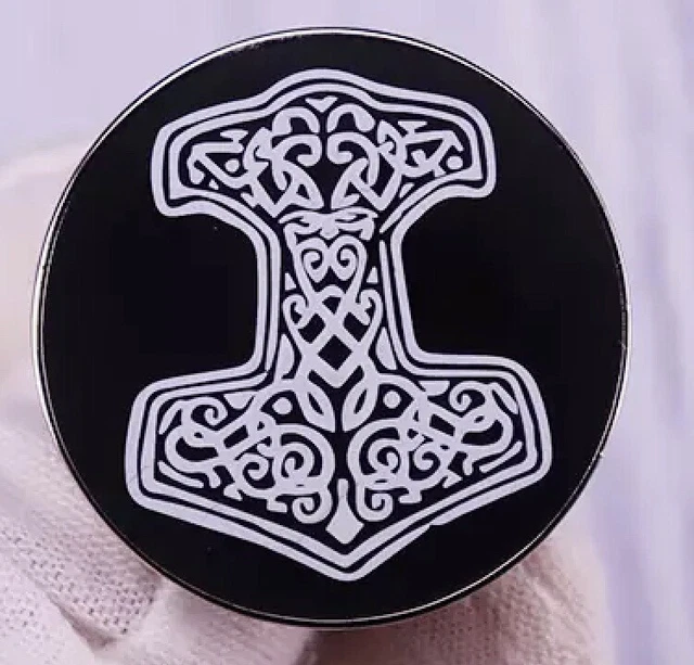THOR’S HAMMER NORSE Viking Mythology Metal Pin Badge Nordic God Mjolnir ...