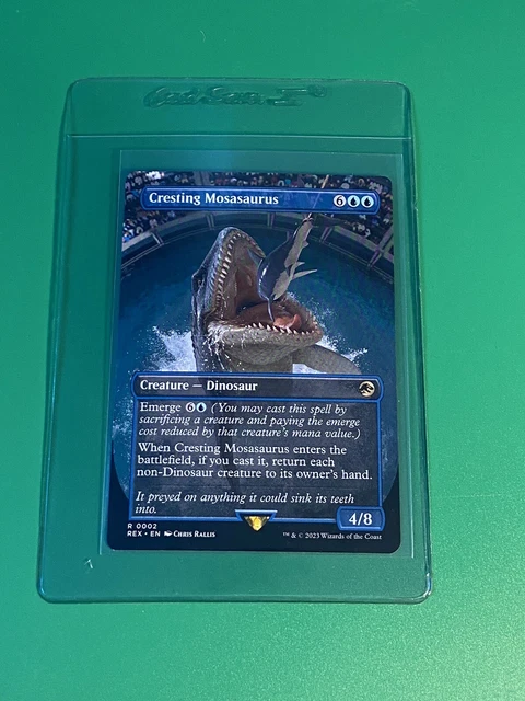 MTG X JURASSIC Park CRESTING MOSASAURUS LOST CAVERNS OF IXALAN Extended ...