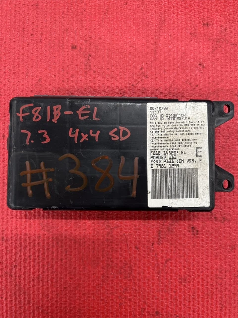 FORD SUPER DUTY F250 F350 4X4 Gem Module 99-01 F81B-14B205-El # 384 £ ...