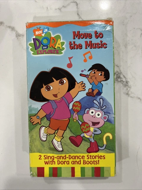 DORA THE EXPLORER Move to the Music VHS Tape 2002 Nick Jr Paramount ...