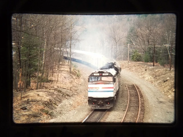 MM20 ORIGINAL TRAIN Slide Amtrak Amt Engine F40 392 Chester Mass Lake Shore £8.53 - PicClick UK