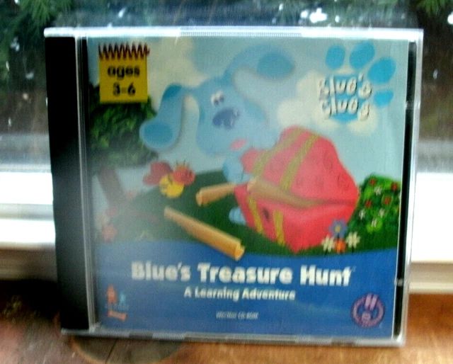 BLUES CLUES TREASURE Hunt CD-ROM Windows Mac Learning Adventure Game ...