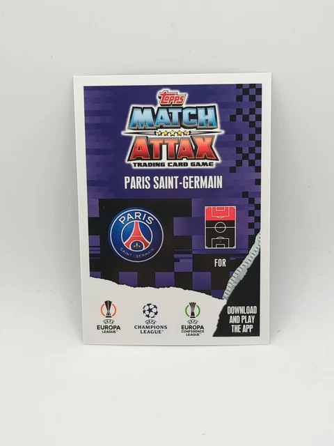 TOPPS MATCH ATTAX 2023-24 Kylian Mbappe PSG Finisher Insert Card #188 ...