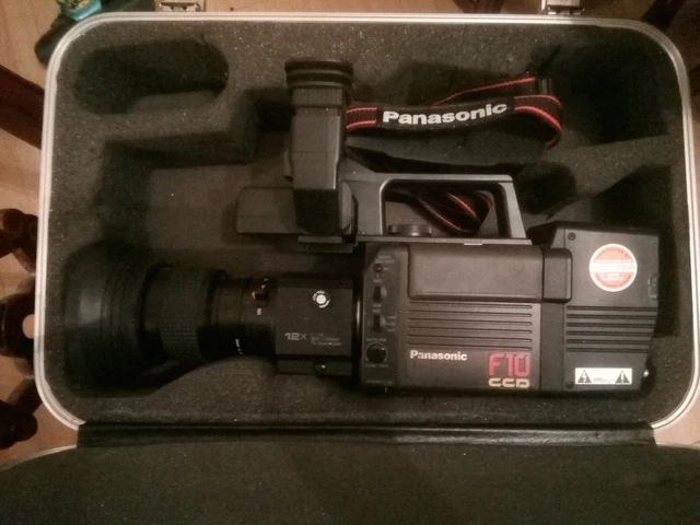 VINTAGE PANASONIC WVP-F10 CCD VIDEO CAMERA & SUPER LIGHTWEIGHT VHS RECORDER +mre £69.99 ...