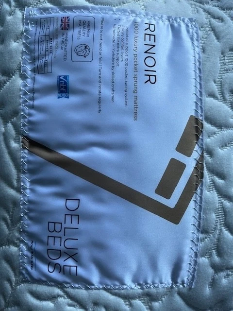 METAL FRAME DOUBLE bed with mattress - excellent condition - read ...