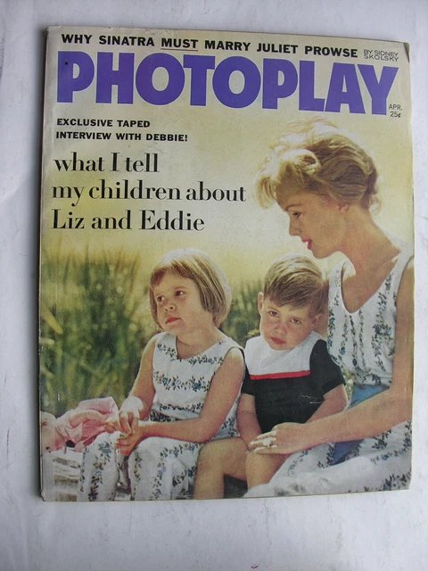 FOTOPLAY MAGAZIN APRIL 1962 Frank Sinatra Juliet Prowse Debbie Reynolds ...