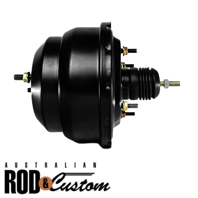 7 INCH BLACK Dual Diaphragm Brake Booster Universal Suit Ford, Chev ...