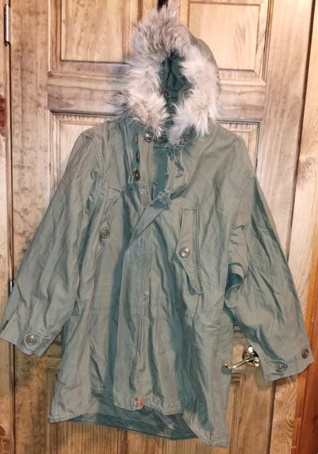 ORIGINAL MODIFIED WWII 1943 US Army Anorak Parka W/Zipper Cold Weather ...