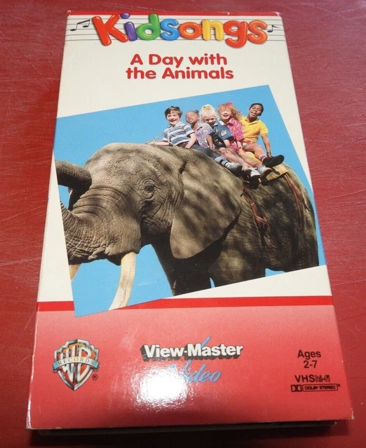 VINTAGE 1986 KIDSONGS VHS View Master Video A Day with the Animals $18. ...