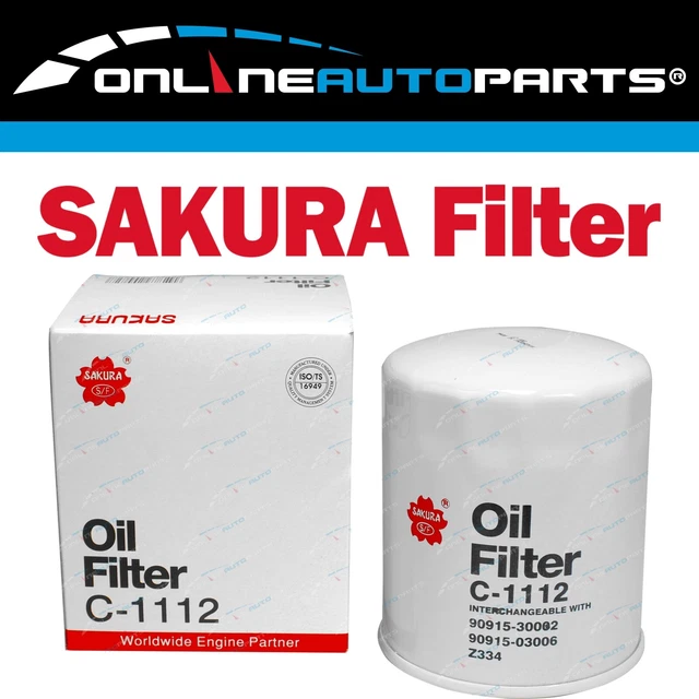 SAKURA ENGINE OIL Filter for Toyota Coaster HZB50R 4.2L 6cyl 1HZ 1993 ...