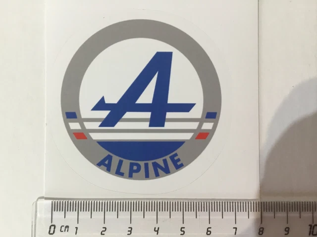 STICKER / AUFKLEBER, Renault Alpine Logo, Alpine A im grauen Kreis EUR ...