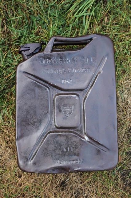 ORIGINAL WW2 GERMAN Army Jerrycan Kraftstoff Fuel Canister 20L ...