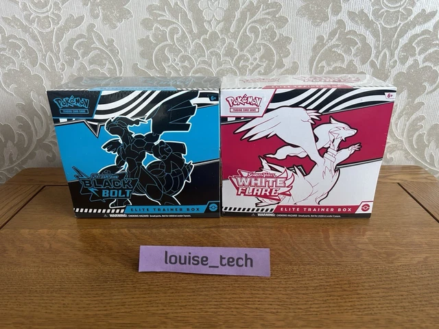 POKEMON BLACK BOLT & White Flare Elite Trainer Boxes ETB Sealed $231.24 ...