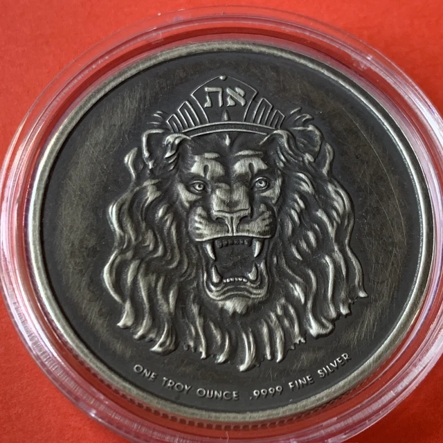 1 OZ SILBER ROARING LION | TRUTH SERIE 2022 Antik Finish Münze | AF ...