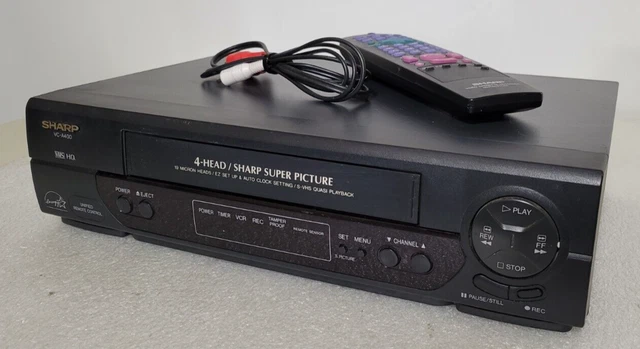 SHARP VC-A400U 4 Head VCR VHS Player Recorder W/ Remote $59.00 - PicClick