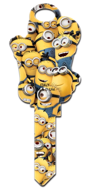 DISNEY DESPICABLE ME " MINION SHAPE " House Key Blank KWIKSET ...