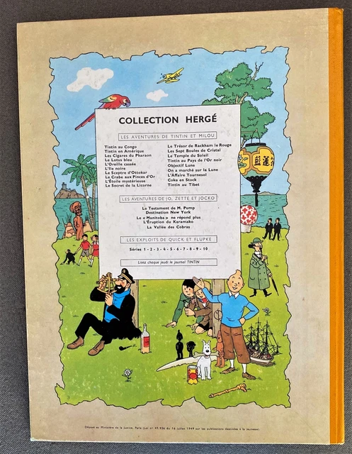 TINTIN : LE Lotus Bleu B31 1962 Tbe / Herge - Casterman EUR 80,00 ...