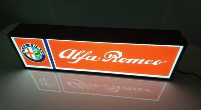 RARE ALFA ROMEO Dealership Showroom Sign Garage Man Cave £995.00 ...