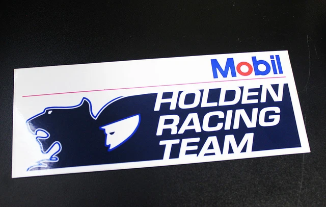 MOBIL HRT HOLDEN Racing Team Logo Sticker / Decal Memorabilia Genuine ...