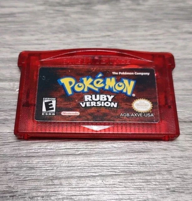 POKÉMON: VERSIÓN RUBÍ (Game Boy Advance, 2003) AUTÉNTICO, PROBADO EUR ...