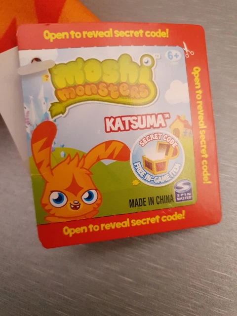 MOSHI MONSTERS KATSUMA Plush Soft Toy Official Spin Master Orange New £ ...
