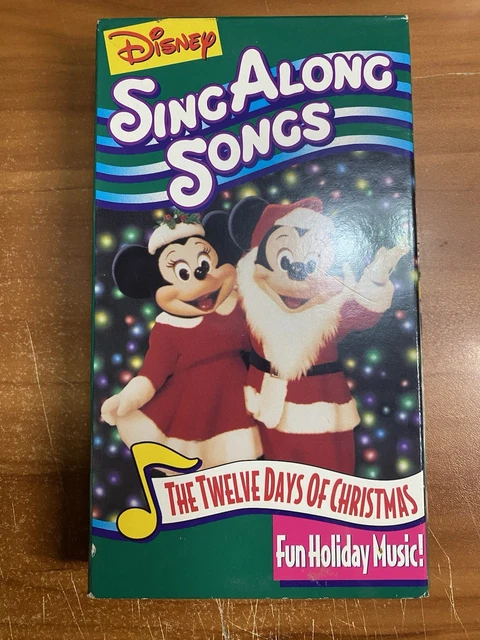 DISNEY’S SING ALONG Songs - The Twelve Days of Christmas (VHS, 1997) £8 ...