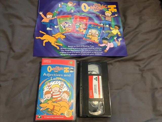 THE MAGIC KEY: Adjectives And Labels [VHS] £25.00 - PicClick UK
