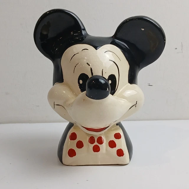 WALT DISNEY MICKEY Mouse Money Box Vintage -WRDC £14.99 - PicClick UK