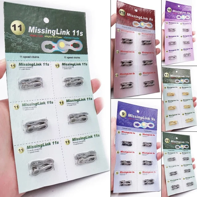 6 PAIRES DE boucles de chaîne de vélo à lien rapide universelle pour différe EUR 11,16 - PicClick FR