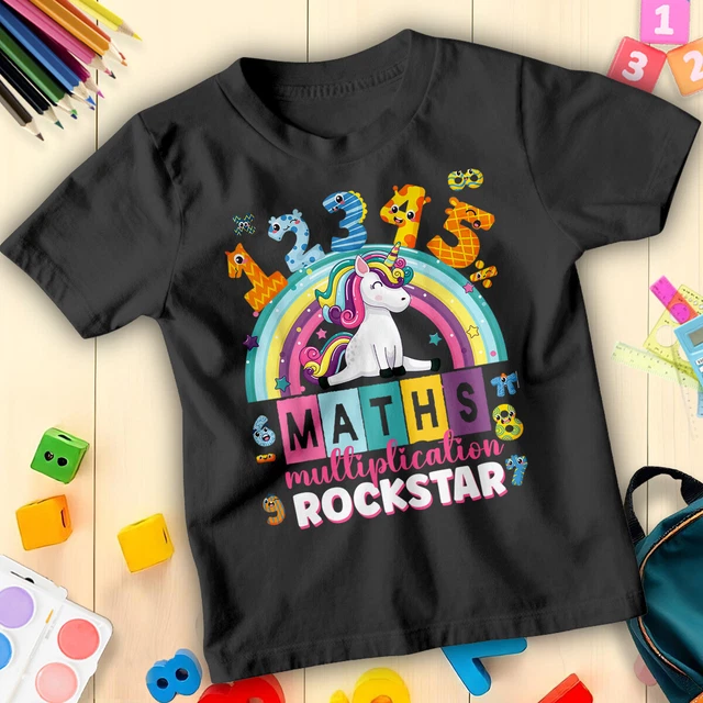 BOYS AND GIRLS Unicorn Maths Multiplication Rockstar Number Day Ideas T ...