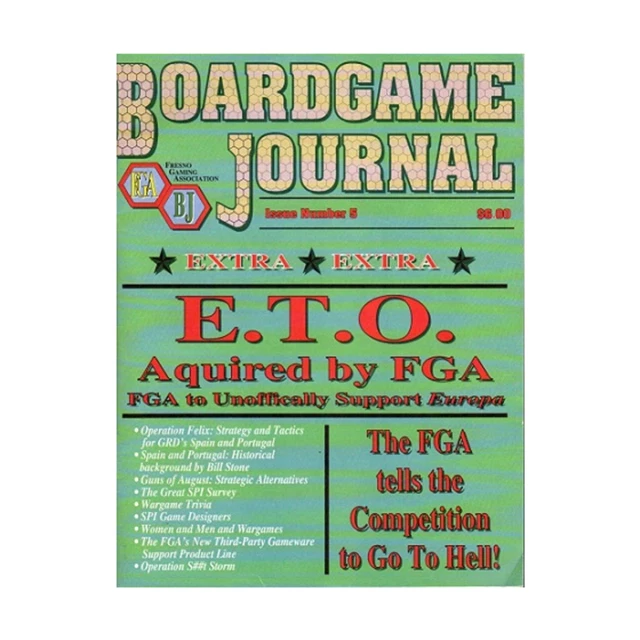 FRESNO GAMING BOARDGAME Journal #5 "Eagle and the Sun Air System" Mag ...