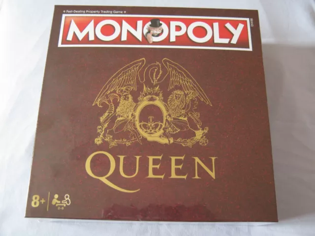 MONOPOLY QUEEN ROCK Group Edition Hasbro Winning Moves 8+Yrs Family ...
