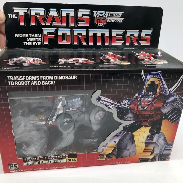 TRANSFORMERS ORIGINAL G1 1984 TM Logo Series 1 Art Dinobot Slag ...