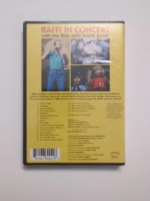 RAFFI IN CONCERT with the Rise and Shine Band [DVD, 2005] $6.95 ...