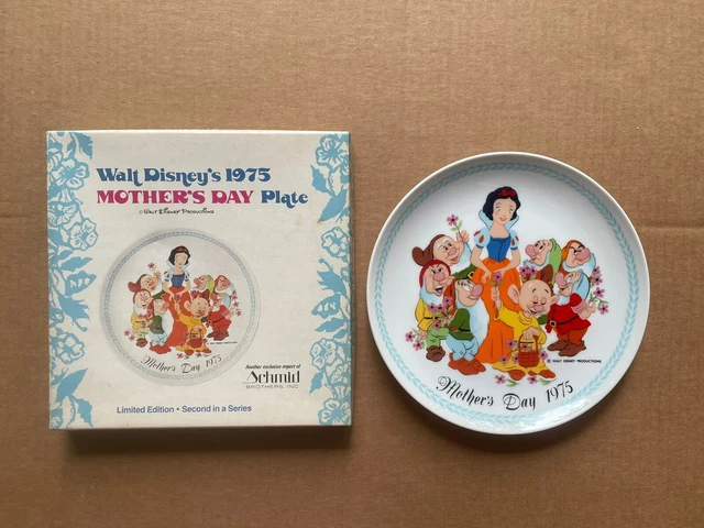 SCHMID WALT DISNEY 1975 Snow White Mothers Day Limited Edition Plate £7 ...
