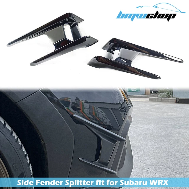 FIT FOR 22-ON Subaru WRX STI 5th Front Fender Side Splitter Trim Glossy ...