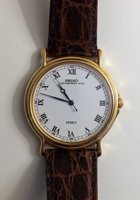 RARE VINTAGE SEIKO Contemporary Basic Spirit 5S21-7000 Quartz Watch £ ...