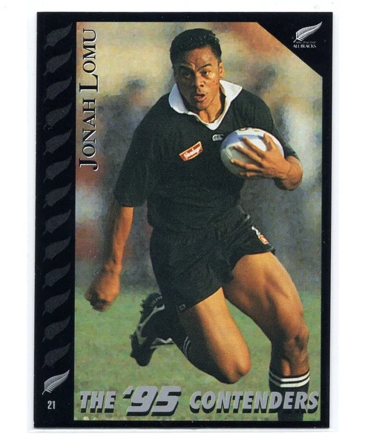 JONAH LOMU 1995 Dynamic Marketing Rugby Union Rookie RC Card NZ ALL ...