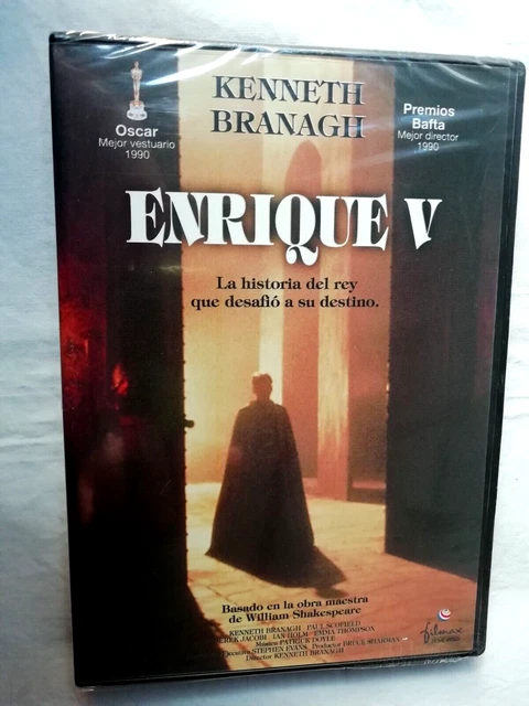 DVD ENRIQUE V - Kenneth Branagh - 1 Oscar 1990 - Filmax - Pal ...