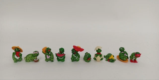 KINDER FERRERO SURPRISE FIGURES TARTALLEGRE TURTLES X 10 Collectable £6 ...