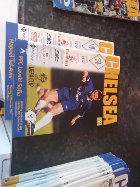 COMPLETE SEASON OF Chelsea Home Programmes League Games 2001/02 £11.12 ...