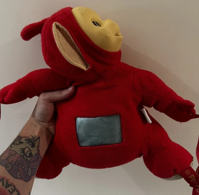 VINTAGE 1998 TELETUBBIES Po Plush Rucksack Backpack Bag Backpack Red ...